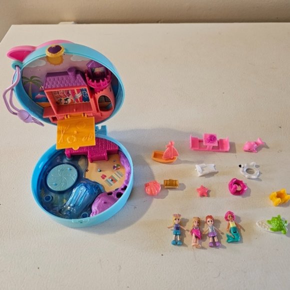 polly pocket | Toys | Polly Pocket Dolphin Beach Compact Playset | Poshmark